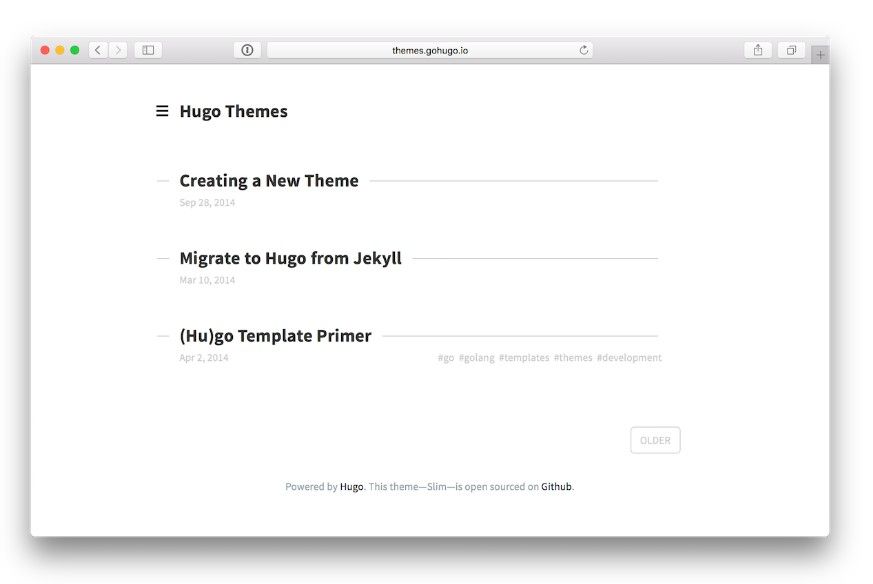 Minimal - Hugo Themes Free
